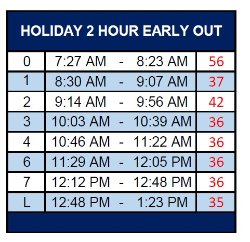 Holiday Early Out - School Ends at 12:48pm | Liberty High School